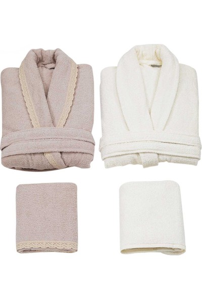 Elart Bornoz Aile Seti Alesta Ekru Elart Bornoz Aile Seti Alesta Ekru