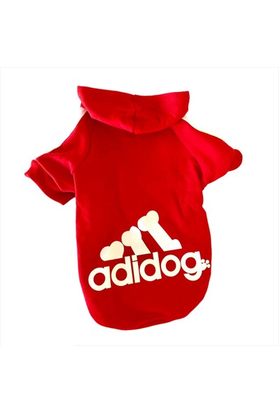 Kemique Kırmızı Adidog Kapşonlu Kedi Sweatshirt Kedi Kazağı S Kemique Kırmızı Adidog Kapşonlu Kedi Sweatshirt Kedi Kazağı S