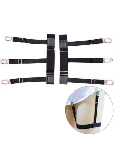 Kemer Dünyası Unisex 2 Adet Metal Klipsli Gömlek Tutucu Askı Jartiyer (1 Çift) Kemer Dünyası Unisex 2 Adet Metal Klipsli Gömlek Tutucu Askı Jartiyer (1 Çift)