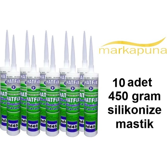 Hatfix 10 Adet Silikonize Mastik 450 gr Fiyatı - Taksit Seçenekleri