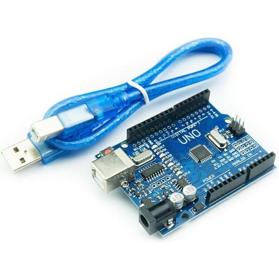 Arduino Uno R3 SMD CH340 Chip - Çift Kristal (USB Kablo Fiyatı