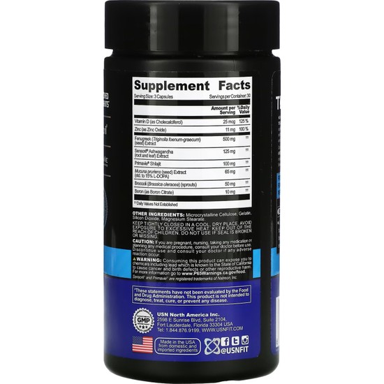 Usn Test Gh Testo Booster + Mucuna 90 Kapsül Fiyatı