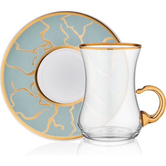 Decorium Çay Takımı Kulplu 12 Parça Dore Fiyatı