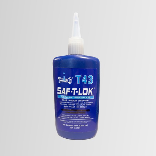 Saf-T-Lok T43 - Orta Mukavemetli - Civata Sabitleyici 250 ml Fiyatı