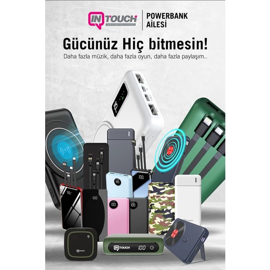 Intouch 10.000 Mah Magnetic Wireless 15W Type-C / Lightning Fiyatı
