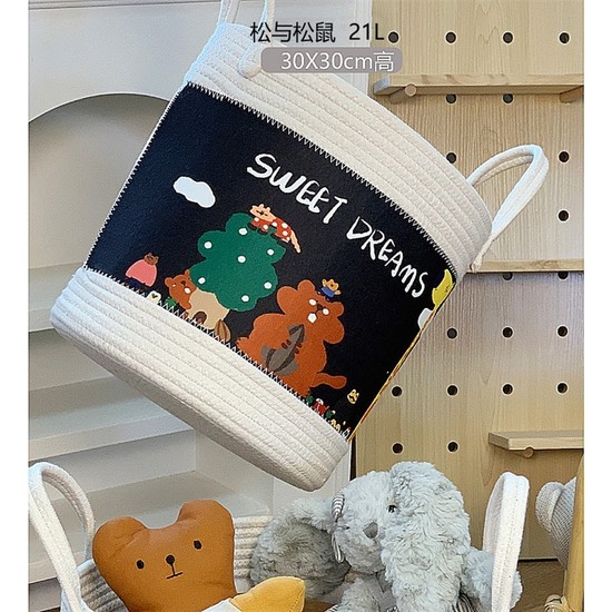 Lele 38L Ev Karikatür Kirli Giysiler Saklama Kovası (Yurt Fiyatı