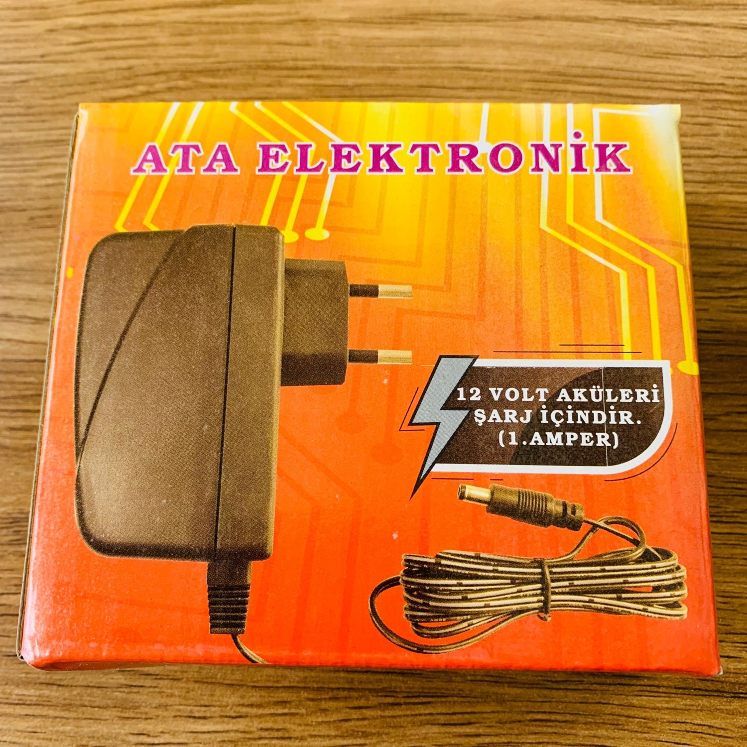Ata Elektronik 12V Akü Şarj Cihazı Adaptörü Maşalı Kablolu Fiyatı