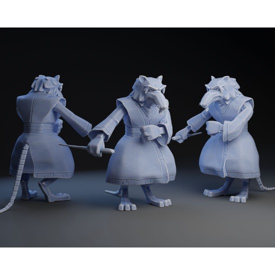 3duman Ninja Kaplumbağalar Splinter Usta Figürü - Beyaz - Fiyatı