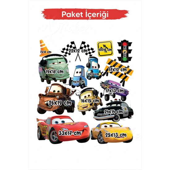 Msticker Arabalar ve Trafik Işaretleri Çocuk Bebek Odası Fiyatı