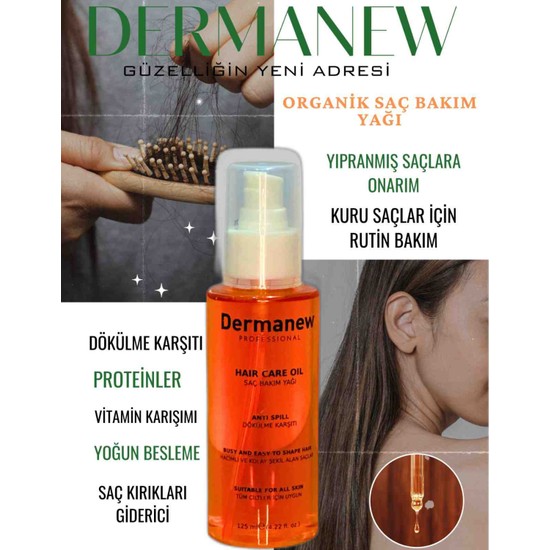 Dermanew Saç Bakım ve Saç Kırığı Giderici %99 Natürel Saç Fiyatı