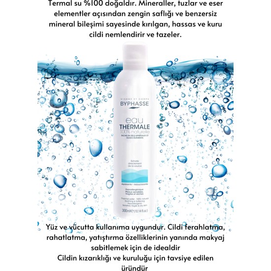 Byphasse Termal Water %100 Doğal Nemlendirici Termal Su Fiyatı