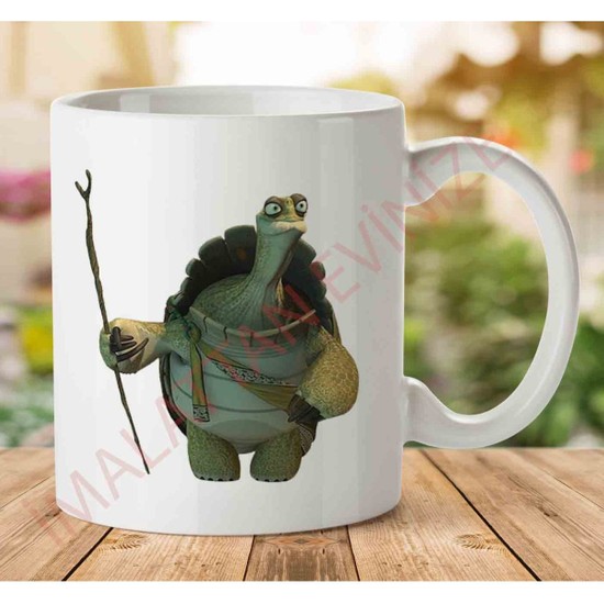 Art Hediye Kung-Fu-Panda-Turtle-Png Iki Tarafı Baskılı Kupa Fiyatı