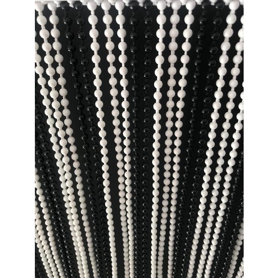 Su Perisi Perde Kapı Boncuk Perdesi 5mm Siyah Beyaz Fiyatı