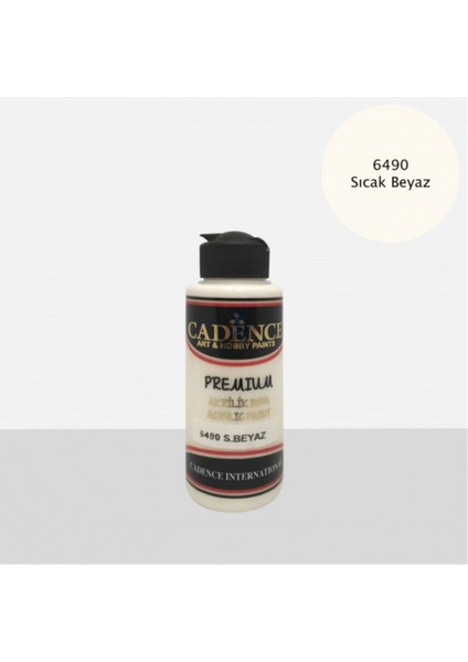 Cadence Premium Akrilik 120ML - 6490 S.beyaz Fiyatı