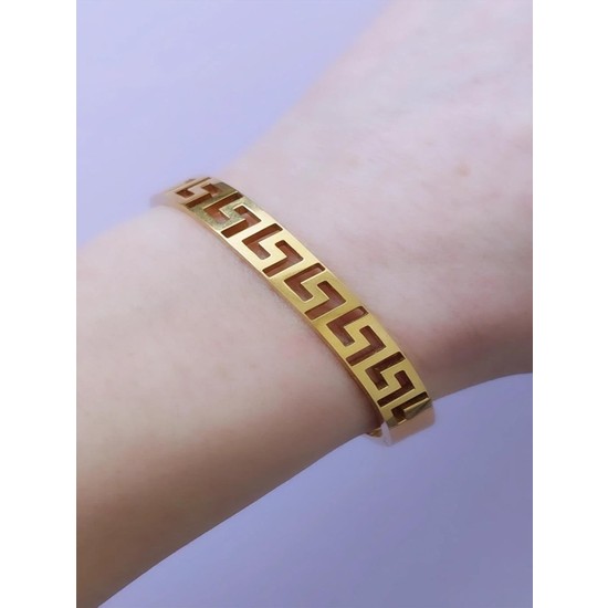 Quella Çelik Grek Model Gold Bileklik (16-16,5 Cm) Fiyatı