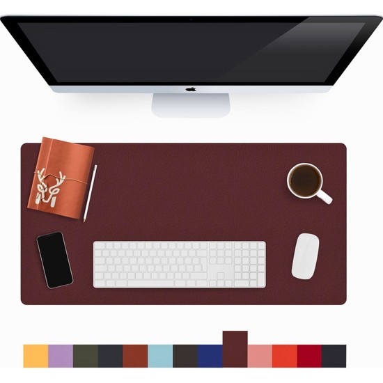 Modica Lindos - Deri Mat, Masa Pedi, Büyük Mouse Pad, Ofis Fiyatı