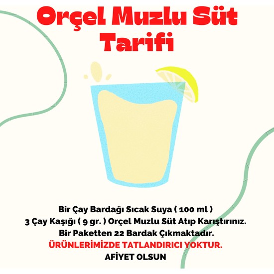 Orçel Salep 200GR. + Orçel Muzlu Süt 200Gr. Oralet Set Fiyatı