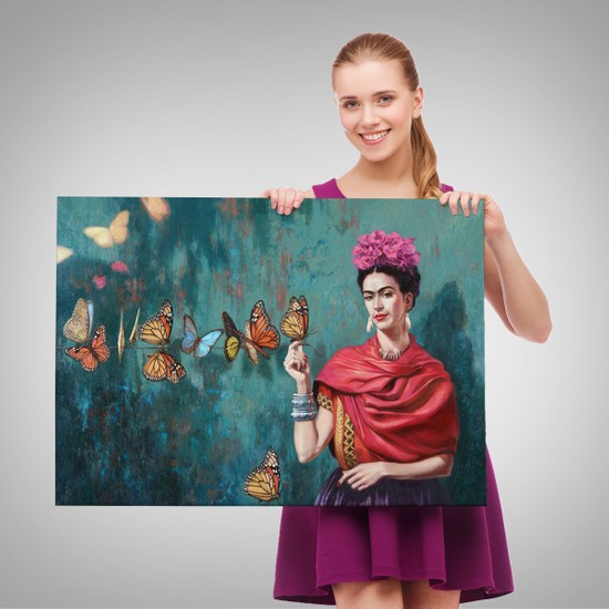 Artwaystore Ünlü Ressam ve Kelebekler Kanvas TABLO-5169 Fiyatı