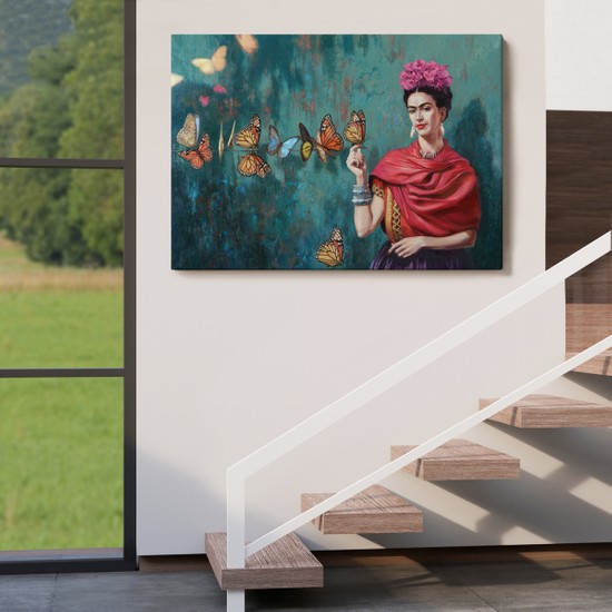 Artwaystore Ünlü Ressam ve Kelebekler Kanvas TABLO-5169 Fiyatı