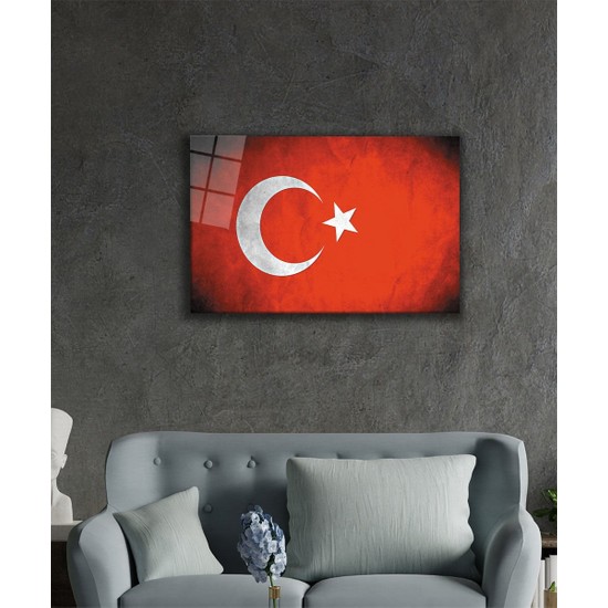 Artwaystore Türk Bayrağı Cam Tablo Turkish Flag Fiyatı