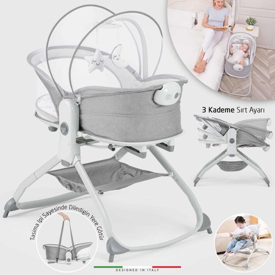 Elele Mira 6in1 Anne Yanı Beşik ve Ana Kucağı Sallanan Fiyatı