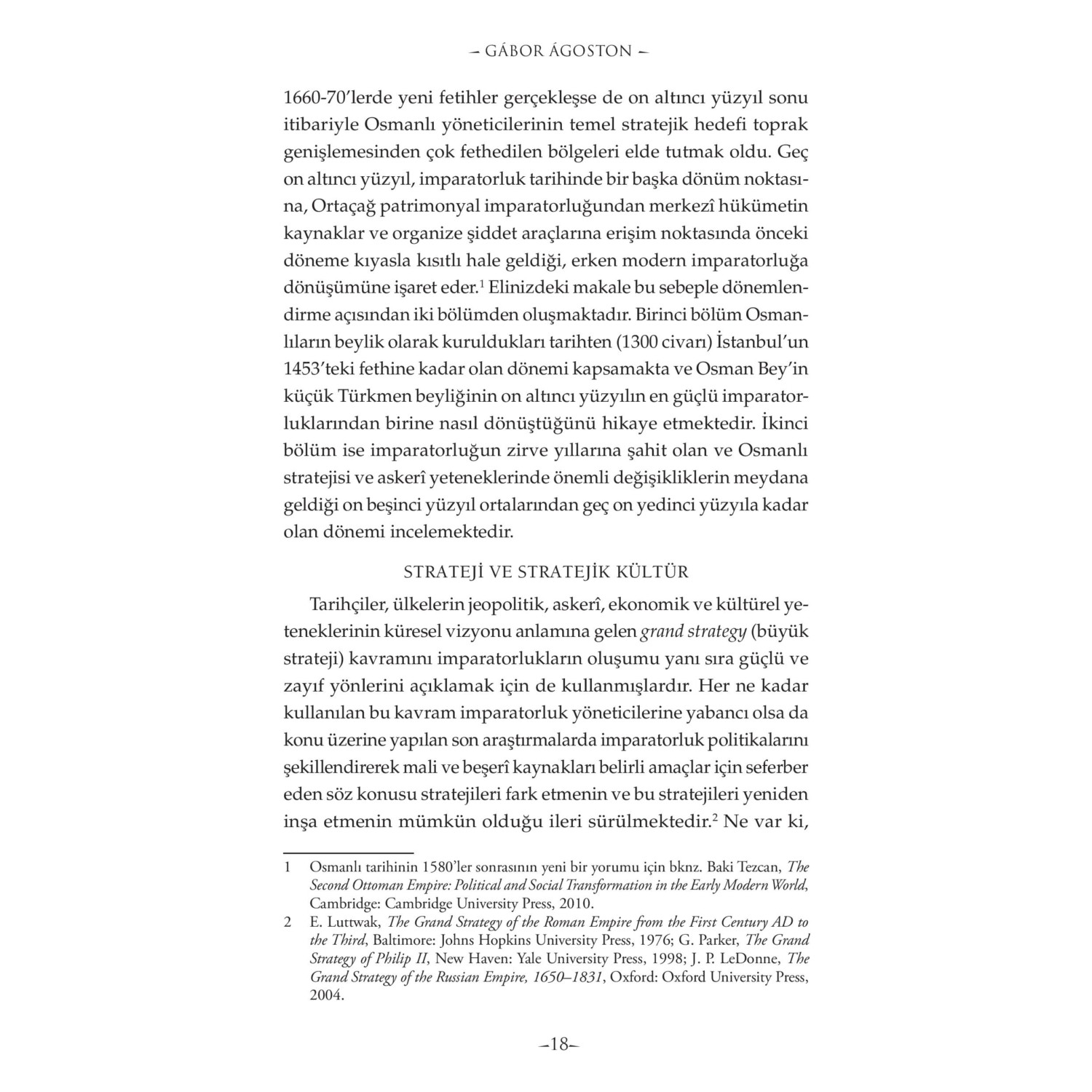 Osmanlı'da Strateji ve Askeri Güç - Gabor Agoston Kitabı ve Fiyatı