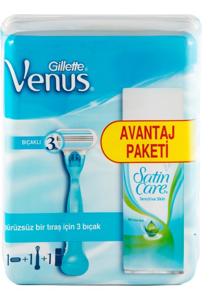 Gillette Venus Tıraş Makinesi (75 ml Tıraş Jeli Hediyeli!)