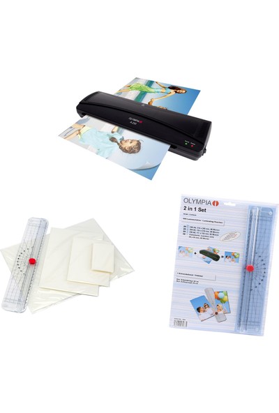 Olympia A230 A4 Laminasyon Makinesi + Pvc Filmi + Giyotin Makinesi Olympia A230 A4 Laminasyon Makinesi + Pvc Filmi + Giyotin Makinesi