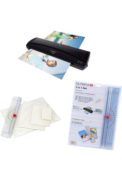 Olympia A330 A3 Laminasyon Makinesi + Pvc Filmi + Giyotin Makinesi Olympia A330 A3 Laminasyon Makinesi + Pvc Filmi + Giyotin Makinesi