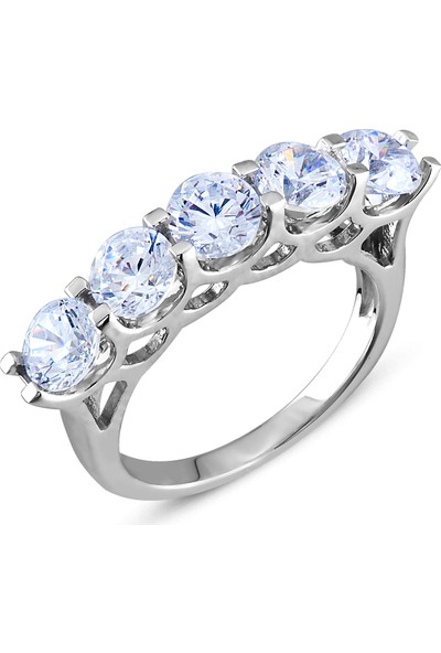 Carat Laboratories 2,5 Carat Beş Taş Yüzük Carat Laboratories 2,5 Carat Beş Taş Yüzük