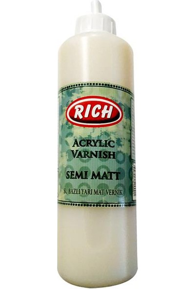Rich Su Bazlı Yarımat Vernik 500Cc Ymv-500-2521 Rich Su Bazlı Yarımat Vernik 500Cc Ymv-500-2521