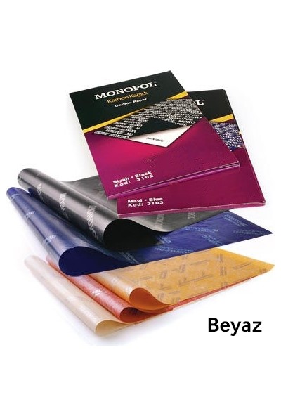 Monopol A3 Karbon Kağıdı 5'Li - Beyaz Monopol A3 Karbon Kağıdı 5'Li - Beyaz