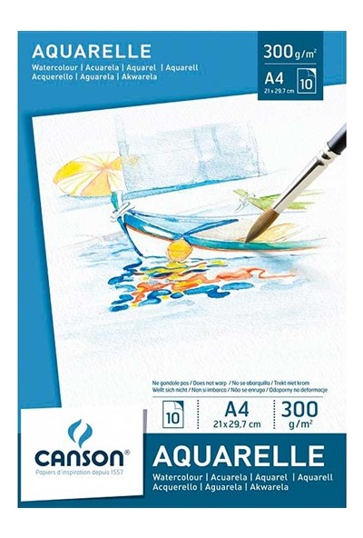 Canson Leiseure Suluboya Defter A4 300Gr 10 Yaprak 5789 Canson Leiseure Suluboya Defter A4 300Gr 10 Yaprak 5789
