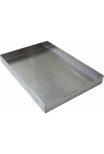 Çelik Ebru Teknesi - 35X50Cm