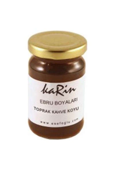Karin Ebru Boyası 105Ml - Oksit Kahve Koyu 604 Karin Ebru Boyası 105Ml - Oksit Kahve Koyu 604