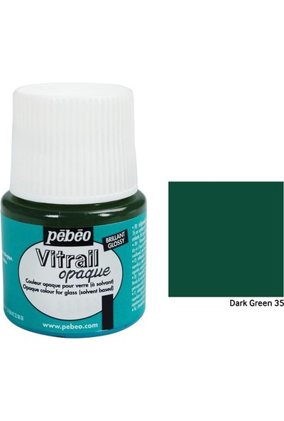 Pebeo Vitrail Cam Boyası 45Ml - 35 Dark Green Pebeo Vitrail Cam Boyası 45Ml - 35 Dark Green