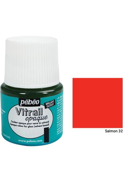 Pebeo Vitrail Cam Boyası 45Ml - 32 Salmon Pebeo Vitrail Cam Boyası 45Ml - 32 Salmon