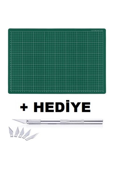 Kesim Matı - Kesim Altlığı 22X30Cm (A4) + Kretuar Hediyeli Kesim Matı - Kesim Altlığı 22X30Cm (A4) + Kretuar Hediyeli