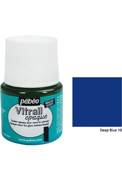 Pebeo Vitrail Cam Boyası 45Ml - 10 Deep Blue Pebeo Vitrail Cam Boyası 45Ml - 10 Deep Blue