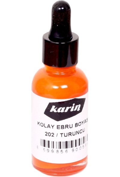 Karin Kolay Ebru Boyası 30Ml - Turuncu Karin Kolay Ebru Boyası 30Ml - Turuncu