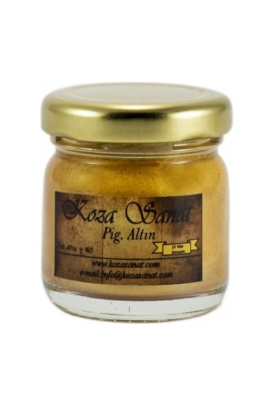 Koza Sanat Geleneksel Ebru Boyası 40Cc - Pigment Altın