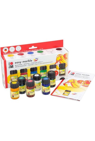 Marabu Easy Marble Kolay Ebru Seti (Kitre Gerektirmez) Marabu Easy Marble Kolay Ebru Seti (Kitre Gerektirmez)