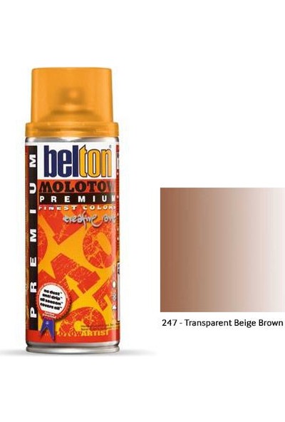 Molotow Sprey Boya 400Ml Transparan Beige Brown N:247