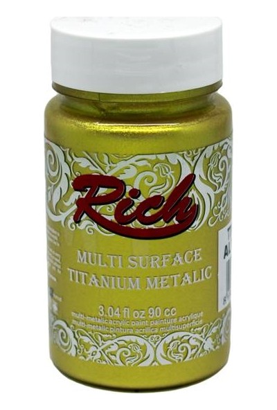 Rich Multi Surface Titanium Metalik Boya 90 Cc. N:2520 Antik Gold Rich Multi Surface Titanium Metalik Boya 90 Cc. N:2520 Antik Gold
