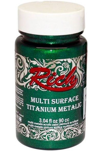 Rich Multi Surface Titanium Metalik Boya 90 Cc. N:2552 Yeşil Rich Multi Surface Titanium Metalik Boya 90 Cc. N:2552 Yeşil