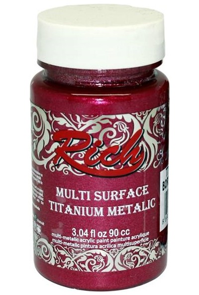 Rich Multi Surface Titanium Metalik Boya 90 Cc. N:2548 Bordo Rich Multi Surface Titanium Metalik Boya 90 Cc. N:2548 Bordo
