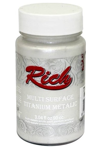 Rich Multi Surface Titanium Metalik Boya 90 Cc. N:2500 İnci Rich Multi Surface Titanium Metalik Boya 90 Cc. N:2500 İnci
