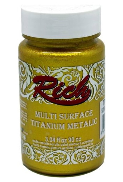 Rich Multi Surface Titanium Metalik Boya 90 Cc. N:2522 Som Altın Rich Multi Surface Titanium Metalik Boya 90 Cc. N:2522 Som Altın