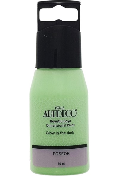 Artdeco Boyutlu Boya 60Ml - N:660 Fosforlu Yeşil Artdeco Boyutlu Boya 60Ml - N:660 Fosforlu Yeşil