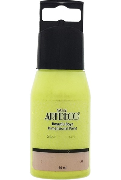 Artdeco Boyutlu Boya 60Ml - N:661 Fosforlu Sarı Artdeco Boyutlu Boya 60Ml - N:661 Fosforlu Sarı